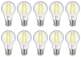 LED žárovka filament E27 3,8W 830 806 lm sada 10ks