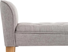 Chaiselongue Cleopatra, světlý antik – světle šedá