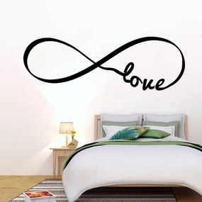 Infinity Love láska - vinylová samolepka na zeď 130x43cm