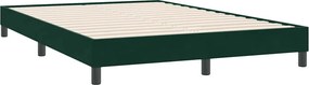 Box spring postel s matrací tmavě zelená 160x220 cm samet 3316650