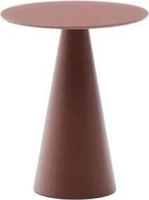 Kulatý odkládací stolek se skleněnou deskou ø 30 cm Wilshire – Kave Home