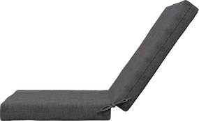 Outsunny Sada 2 venkovních polštářů na židle s opěrkou, 8 cm polstrování, rozměr 112D x 51Š cm, tmavě šedá | Aosom