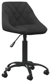 Kancelářská židle černá samet 3088843