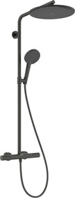 Hansgrohe Raindance Alive S Puro - Sprchový set s termostatem, průměr 30 cm, 3 proudy, EcoSmart+, kartáčovaný černý chrom 24594340