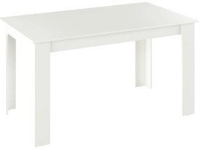 Jídelní stůl, bílá, 140x80 cm, Tempo Kondela GENERAL NEW