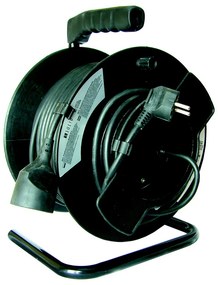 Prodlužovací kabel na bubnu 1Z - 50m, černá