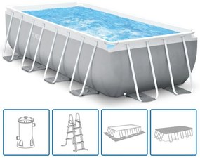 INTEX Prism Frame Rectangular Premium Pools Bazénový set 488x244x107 cm s filtrací 26792NP