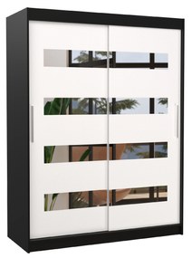 Posuvná skříň se zrcadlem BALTIC 150 Hlavní barva: Bílá, LED osvětlení: Ano