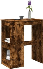 vidaXL Barový stůl s regály 90 x 47,5 x 103,5 cm kompozit [854337] Barva: kouřový dub