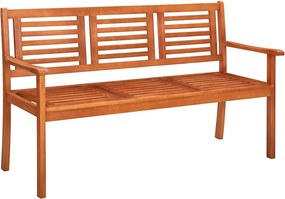 3místná zahradní lavice s poduškou 150 cm masivní eukalyptus 3061016