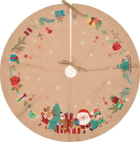 Kobereček pod stromek s motivem Svatého Mikuláše, Ø 90 cm