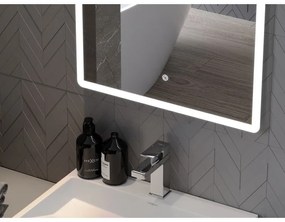 Mexen Navia, LED koupelnové zrcadlo s podsvícením 100 x 80 cm, 6000K, ochrana proti zamlžování, 9803-100-080-611-00