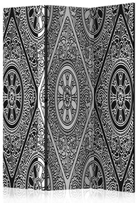 Paraván Ethnic Monochrome Dekorhome 135x172 cm (3-dílný)