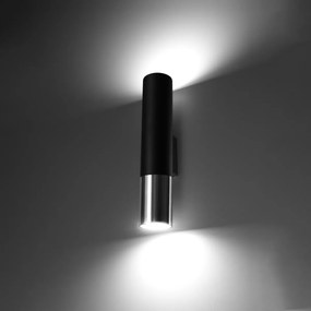 Sollux Lighting Nástěnné svítidlo LOOPEZ černé/chrom