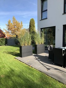 Květináč ELEMENTO, sklolaminát, šířka 88 cm, antracit