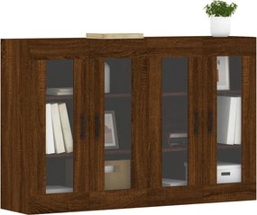 Nástěnné skříňky 2 ks hnědý dub kompozitní dřevo 3197912
