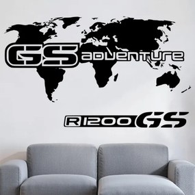 Samolepka GS Adventure Mapa
