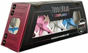 TODDLEROAD 2157 HANGÁR MARBLE - 3 ergonomická letadla s funkční krabic