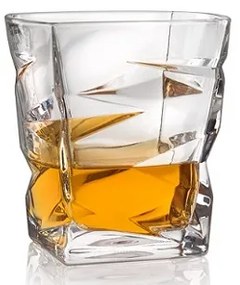 Crystal Bohemia ZIG ZAG sklenice na whisky 300 ml, 6 ks