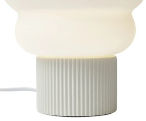 Japandi stolní lampa béžová s opálovým sklem 18cm - Kumo