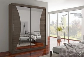 Posuvná skříň s zrcadlem CHARLOTTE 180