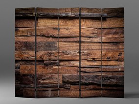 Liox 3D PARAVÁN DŘEVĚNÁ TEXTURA Rozměr: 225 x 180 cm