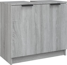 vidaXL 5dílná sada koupelnových skříněk kompozitní dřevo [3115854] Barva: kouřový dub