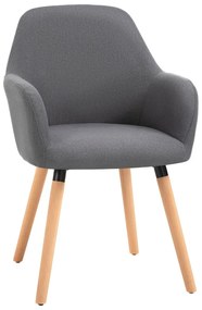 Goleto Čalouněná židle Vanda | tmavě šedá