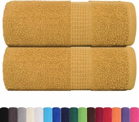 Ručníky pro hosty FROGN 2 ks zlaté 30x50 cm 360 g/m² 136803