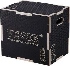 3v1 Plyometrický Jump Box, 40,6 / 35,6 / 30,5 cm