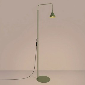 Sollux Lighting Stojací lampa NOX olivově zelená