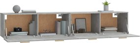 Nástěnné skříňky 2 ks betonově šedé 100x36,5x35 cm kompozit 3115663