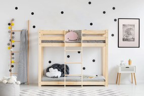 Adeko Dětská patrová postel CLP Velikost postele: 190x80 cm Barva: dekor přírodní dřevo přírodní