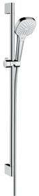 Hansgrohe Croma Select E, sprchová sada Vario EcoSmart 9 l/min se sprchovou tyčí 90 cm, bílá/chromová, HAN-26593400