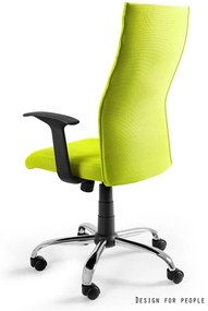 UNIQUE Kancelářská židle Black on Black - žlutá