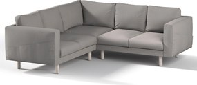 Potah na pohovku IKEA Norsborg rohová 4-místná barva šedá látka pletený vzor