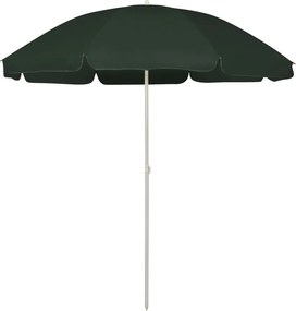 Plážový slunečník zelený 240 cm 314705