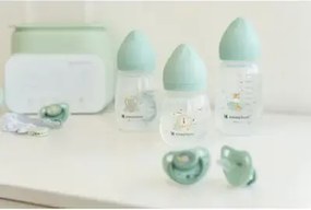 KikkaBoo Kojenecká láhev 260ml 3m+ Savanna Mint