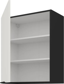 ARIA wb | horní skříňka 60 G-72 1F policová | 60 cm | ANTI FINGERPRINT povrch | černá/bílá