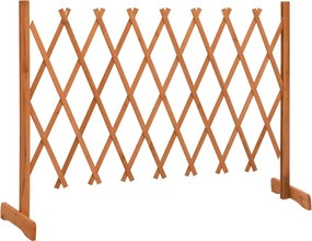 Zahradní trelážový plot oranžový 150 x 80 cm masivní jedle 314826