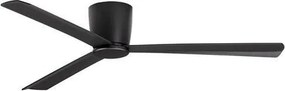 NV 9952330 AKCE - Stropní ventilátor DELL tělo z hliníku matná černá 3ABS dřevěné listy - NOVA LUCE
