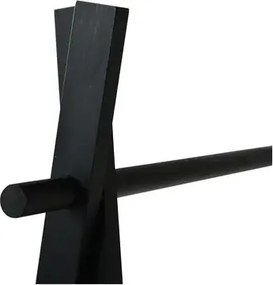 MSV MIA černá / Stojan / 2 police / bambus, MDF / 179 cm