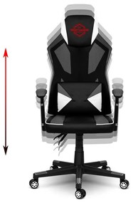 Global Income s.c. Herní židle Shiro - černá/červená