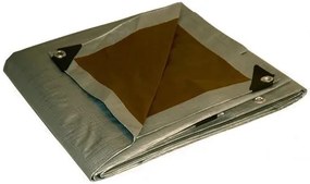 Foxigy Krycí plachta stříbrno - hnědá 2x2 m 210 g/m2