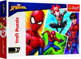 Trefl Puzzle Spiderman a Miguel/Disney 27x20cm 30 dílků v krabičce 21x14x4cm