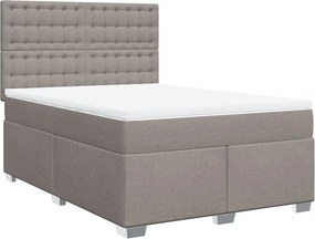 Box spring postel s matrací taupe 140x200 cm textil 3290529