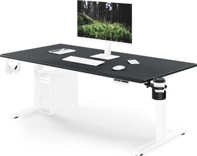 Elektrický stůl s nastavitelnou výškou ergonomický bílo-antracitový,1600x800 mm: ARIA
