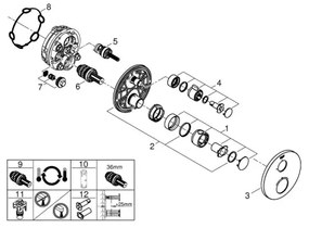 GROHE 24075000 - Termostatická sprchová baterie GROHTHERM lesklý chrom