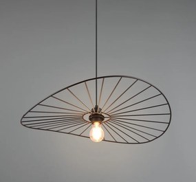 Matně černé závěsné svítidlo ø 60 cm Chapeau – Reality
