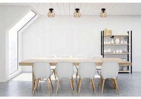 Stropní svítidlo Timber, 1x dřevěné stínítko